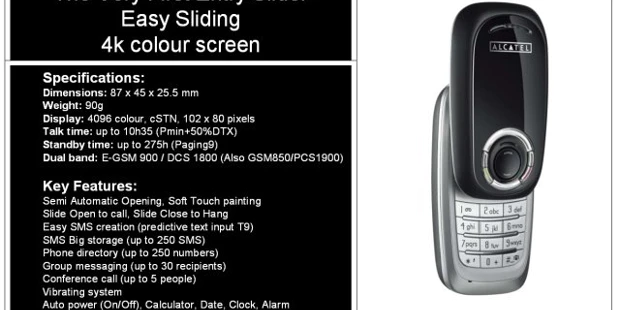 Alcatel introduces the OT-E260 slider a combination of elegance and ...